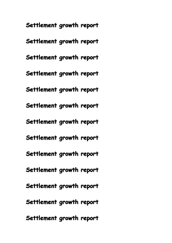 KS3 Settlements - Benefits and problems of settlement growth | Teaching ...