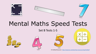 Mental Maths Tests Year 4 by FullShelf | Teaching Resources