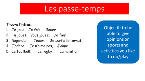 Studio 1 Module 3-Mes Passetemps | Teaching Resources Studio 1 Module 3-Mes Passetemps | Teaching Resources