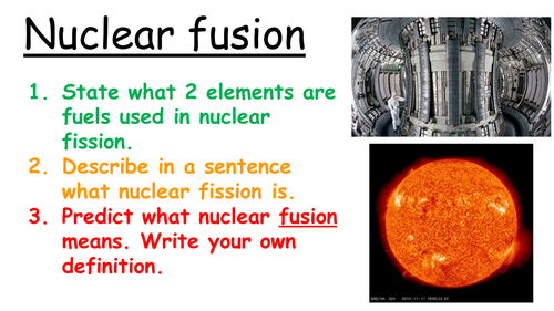 Nuclear fusion | Teaching Resources