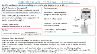 AQA GCSE Combined Science - Required Practical revision sheets | Teaching Resources
