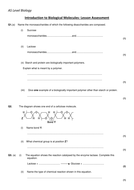 AQA AS Level Biological Molecules Unit | Teaching Resources