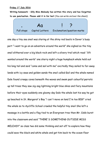 Year 1/2 Writing Plans & Resources: The Snail and The Whale (Week 1 out ...