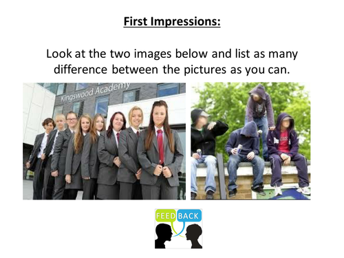 Positive First Impressions: Complete leson (1 Hour). KS2/KS3 | Teaching ...
