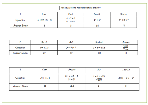 Reformed functional Skills Bidmas and Problem solving. Whole lesson ...