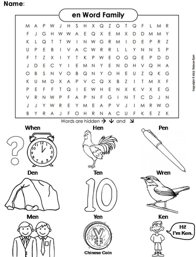 Word Family Word Search Bundle | Teaching Resources