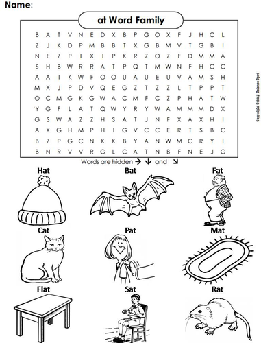 Word Family Word Search Bundle | Teaching Resources