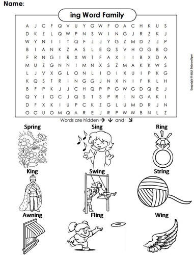 Word Family Word Search Bundle | Teaching Resources