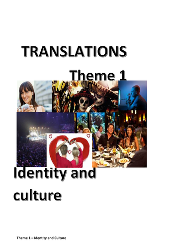 New Spanish GCSE: Theme 1 (Identity and culture) exam support bundle ...