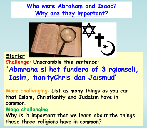 Abraham's story and Abrahamic religions | Teaching Resources