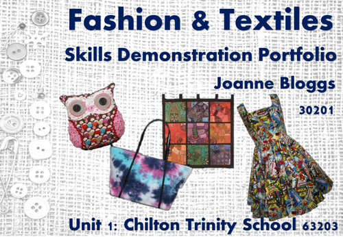 Fashion & Textiles Technical Award Exemplar Skill Evidence | Teaching ...