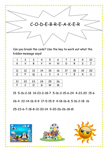KS2 CODEBREAKER! Fantastic end of year activity! | Teaching Resources