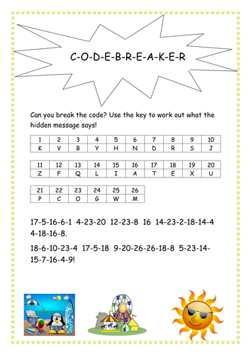KS2 CODEBREAKER! Fantastic end of year activity! | Teaching Resources