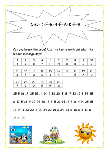 KS2 CODEBREAKER! Fantastic end of year activity! | Teaching Resources