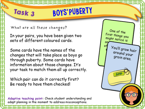 Boys' Puberty PSHE | Teaching Resources