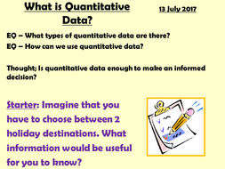 Quantitative Data (includes in-class research) | Teaching Resources