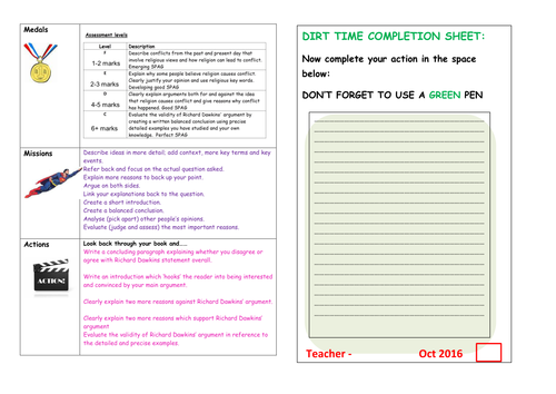 RE Assessment Pack KS3 | Teaching Resources