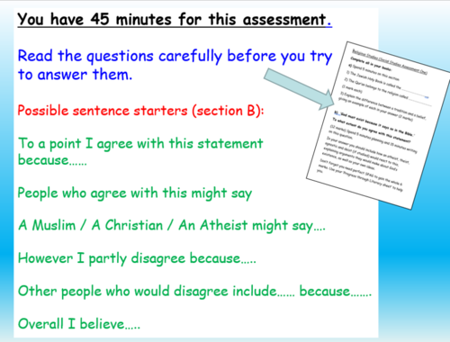 RE Assessment Pack KS3 | Teaching Resources
