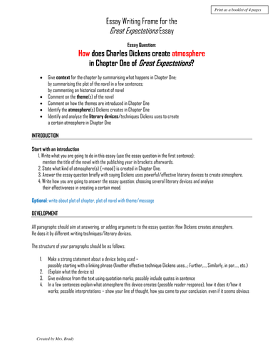 Close analysis of literary text - GCSE preparations - Great ...