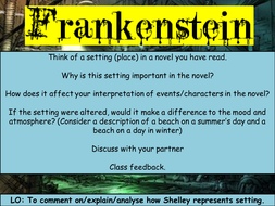 Year 9/10: Frankenstein Lesson | Teaching Resources
