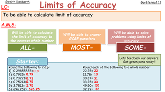 Limits of Accuracy | Teaching Resources