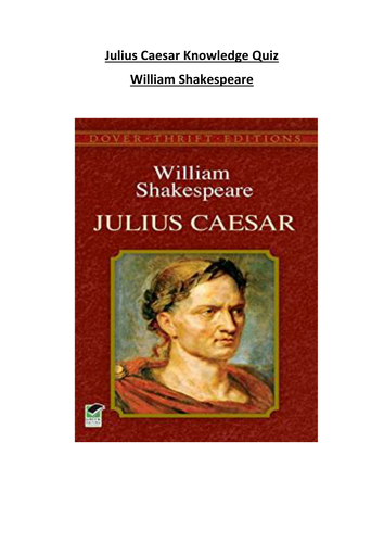 Julius Caesar and Power and Confict AQA GCSE Revision Bundle | Teaching ...