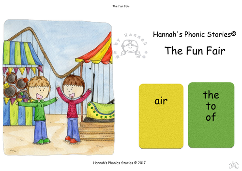 The Fun Fair, Hannah's Phonics Stories, air sound | Teaching Resources