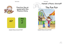 The Fun Fair, Hannah's Phonics Stories, air sound | Teaching Resources