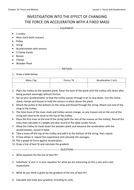 Acceleration Required Practical Worksheet for AQA GCSE Physics ...