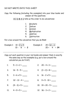 BIDMAS - Order of Operations (KS3 & GCSE style questions) - includes a ...