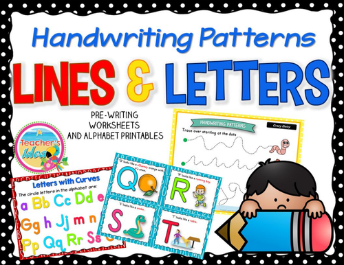 Handwriting Patterns - Lines and Letters | Teaching Resources