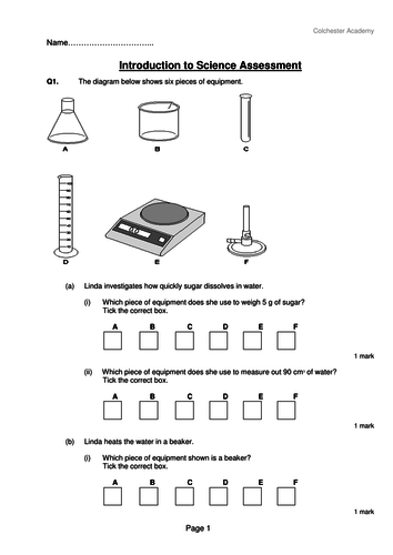 Year 7 Introduction to Science - Scheme of Work | Teaching Resources
