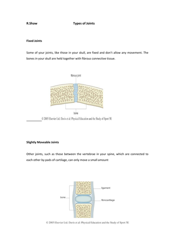 BTEC Level 3 Unit -1 Principles of Anatomy and Physiology Types of ...