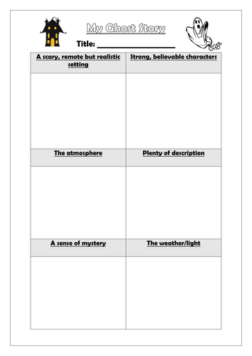 The Woman in Black: The Features of Ghost Stories! | Teaching Resources
