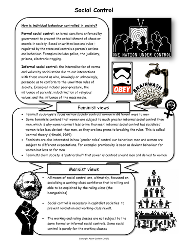 Social Control (Formal vs Informal) - Crime & Deviance L4/20 [ WJEC ...
