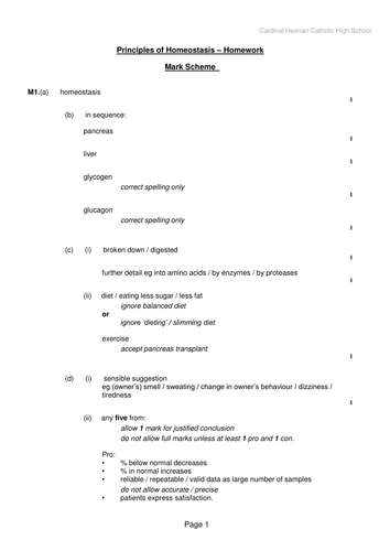 Principles of homeostasis | Teaching Resources Principles of homeostasis | Teaching Resources