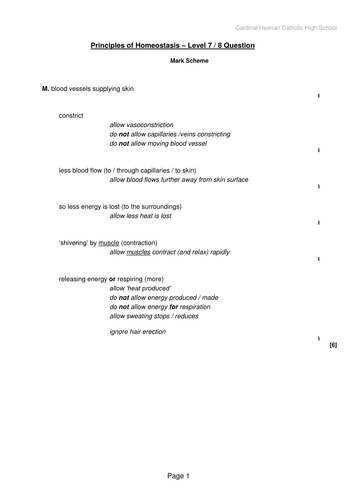 Principles of homeostasis | Teaching Resources Principles of homeostasis | Teaching Resources