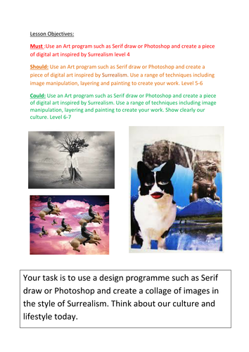 A set of 14 Art cover worksheets with success criteria. | Teaching ...