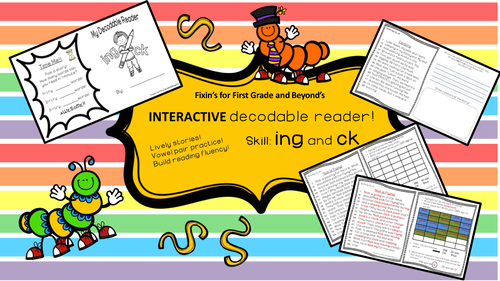 Interactive Decodable Reader/Printable Booklet - ING / CK ...