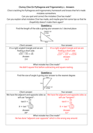 Clumsy Clive On Pythagoras and Trigonometry | Teaching Resources