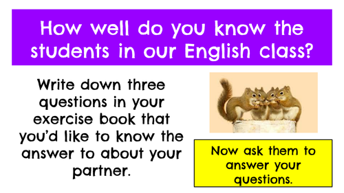 Introduction to Year 7 English- Myself Themed | Teaching Resources