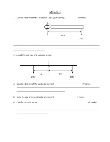 NEW 2016 AQA TRILOGY GCSE - Triple Physics - Moments at Work | Teaching ...
