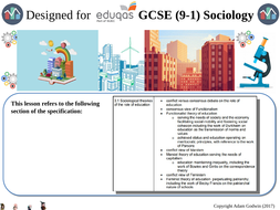 Roles & Functions of Education - Sociology of Education L3/20 [ WJEC ...