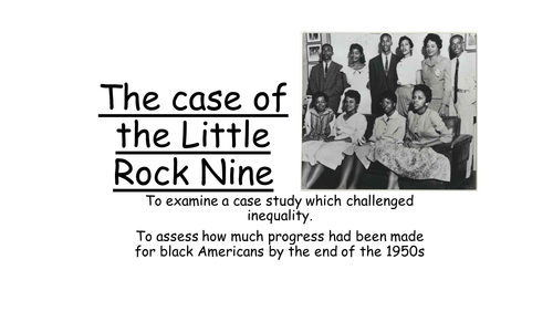 Civil Rights Movement - Consequences of Little Rock | Teaching Resources