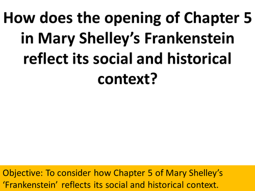 Frankenstein: An Introduction to the Gothic Genre | Teaching Resources