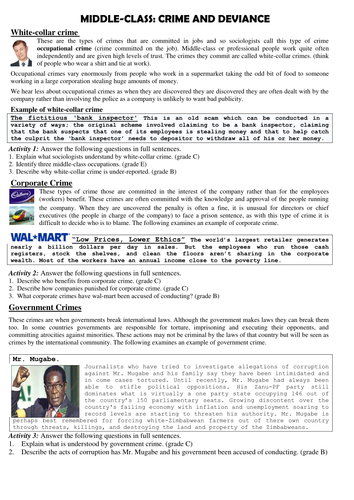 GCSE Sociology (AQA): Crime and Deviance | Teaching Resources