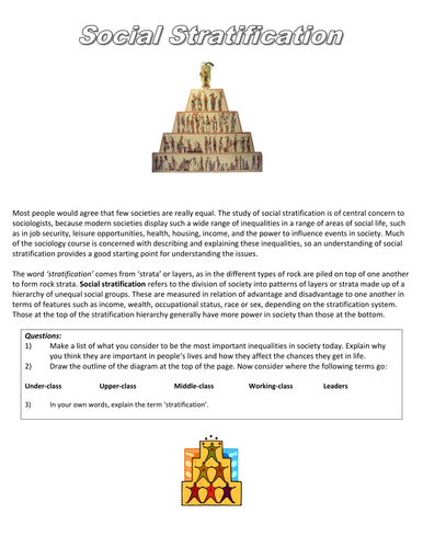 GCSE Sociology (AQA): Social Inequality (Social Stratification ...