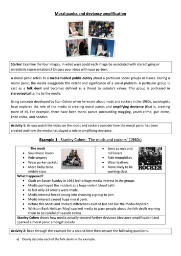 GCSE Sociology (AQA): Mass Media | Teaching Resources