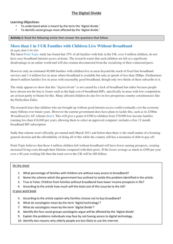 GCSE Sociology (AQA): Mass Media | Teaching Resources