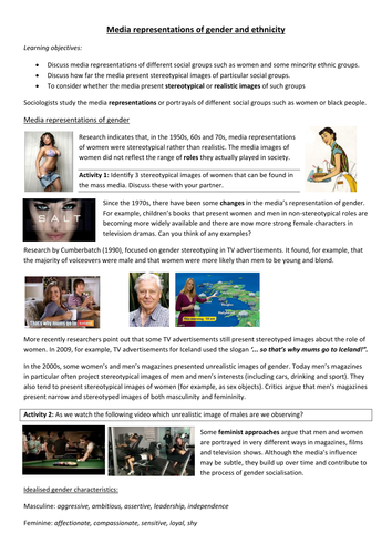 GCSE Sociology (AQA): Mass Media | Teaching Resources